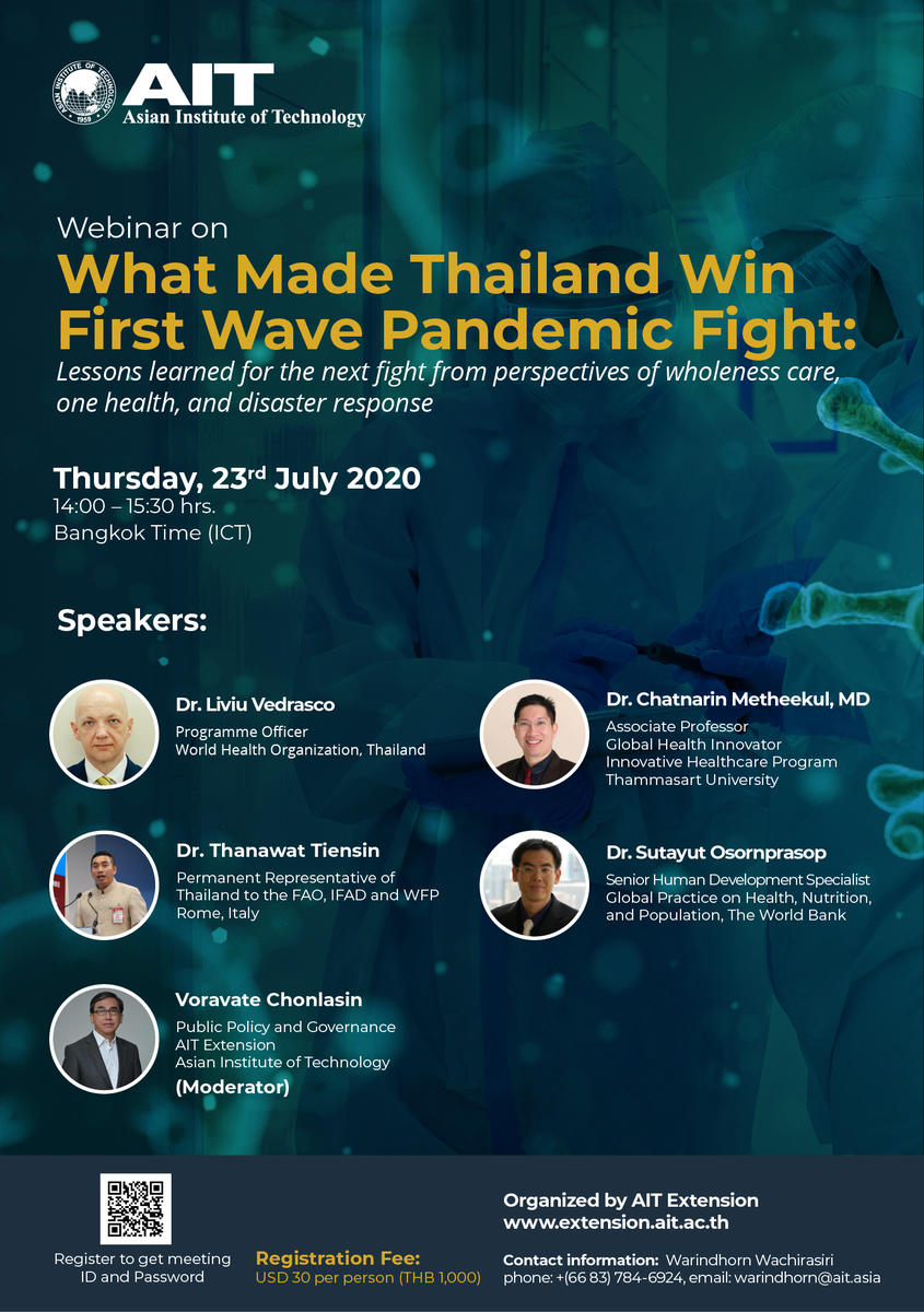 What Made Thailand Win First Wave Pandemic Fight: Lessons Learned for ...
